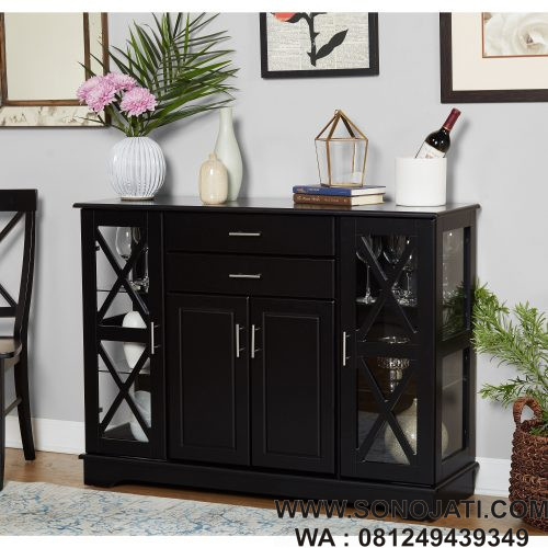 Lemari Buffet Minimalis BFT-09 - Sono Jati Furniture