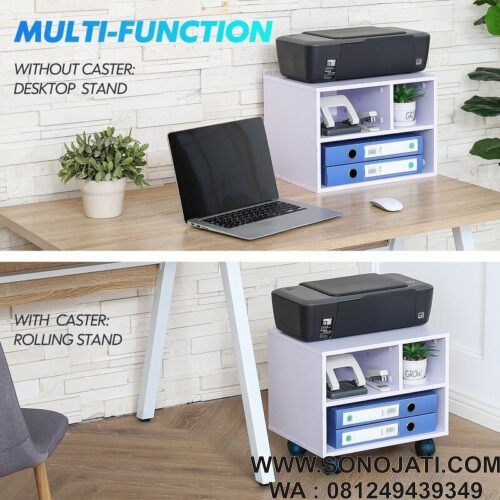 Meja Printer Mobile Stand - Sono Jati Furniture