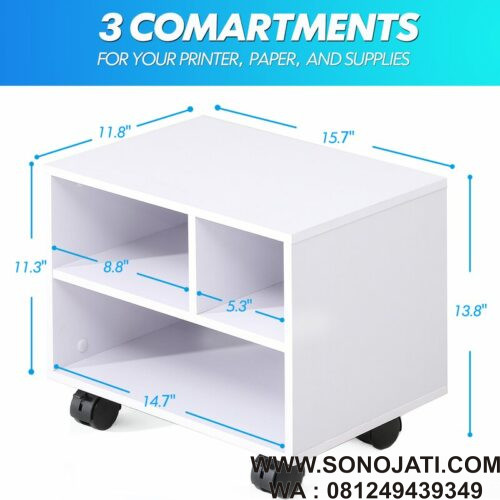 Meja Printer Mobile Stand - Sono Jati Furniture
