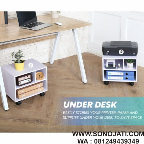 Meja Printer Mobile Stand - Sono Jati Furniture